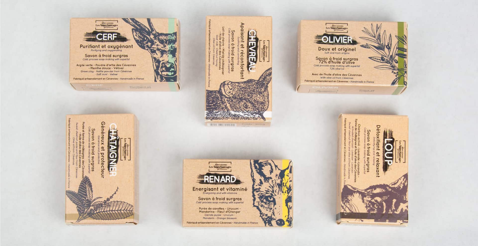 Acheter Solid soaps - Les Âmes Sauvages : Boutique Artisans en cévennes